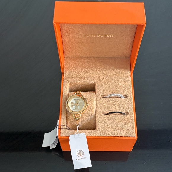 Tory Burch | Accessories | Tory Burch Miller Small Gold Bangle Watch ...